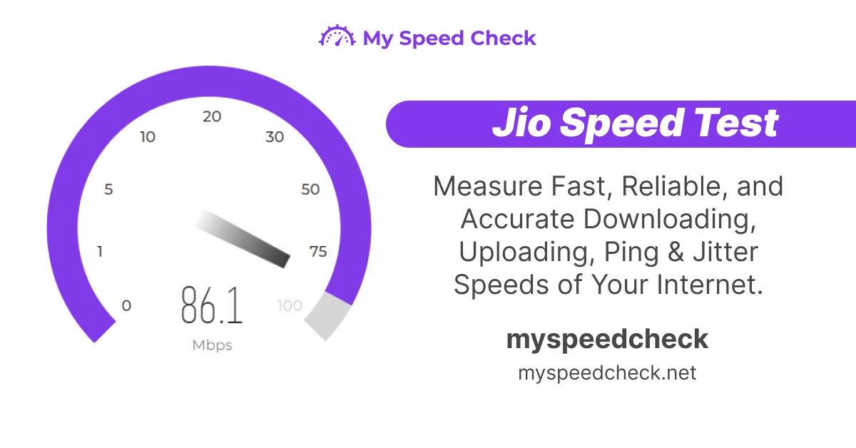 Jio Speed Test - Check your Jio Fiber Internet Performance